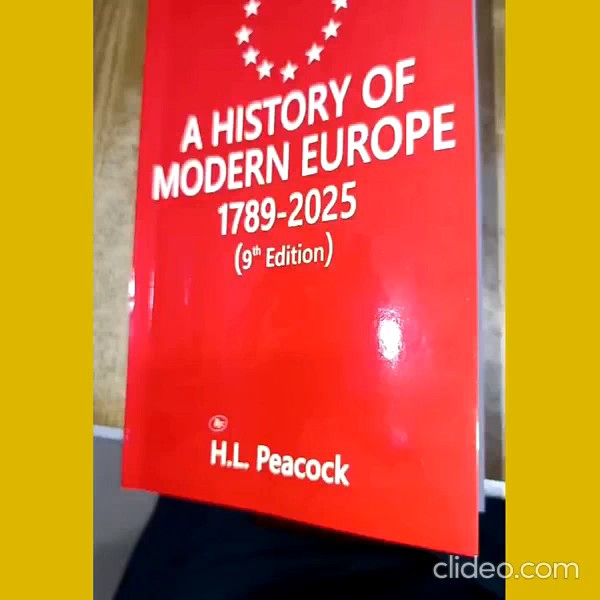 History of Modern Europe 1789-2025 by H.L. Peacock (Author) | Daraz.pk