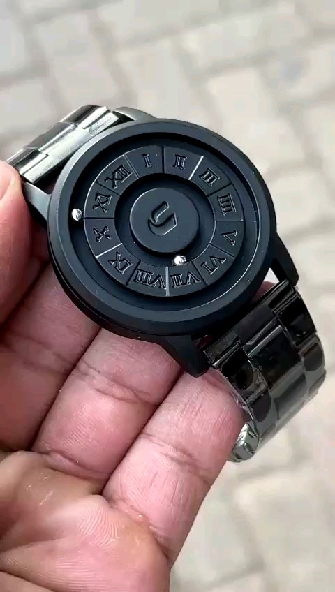 LIGE Luxury Watch Men Creative Scrolling Pointer Magnetic Force Sport ...