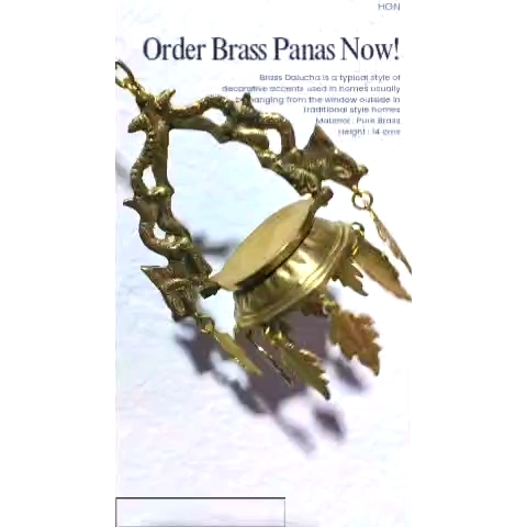 Pure Brass Dalucha 9-14 cm | Khadullu | Hanging Panas | Daraz.com.np