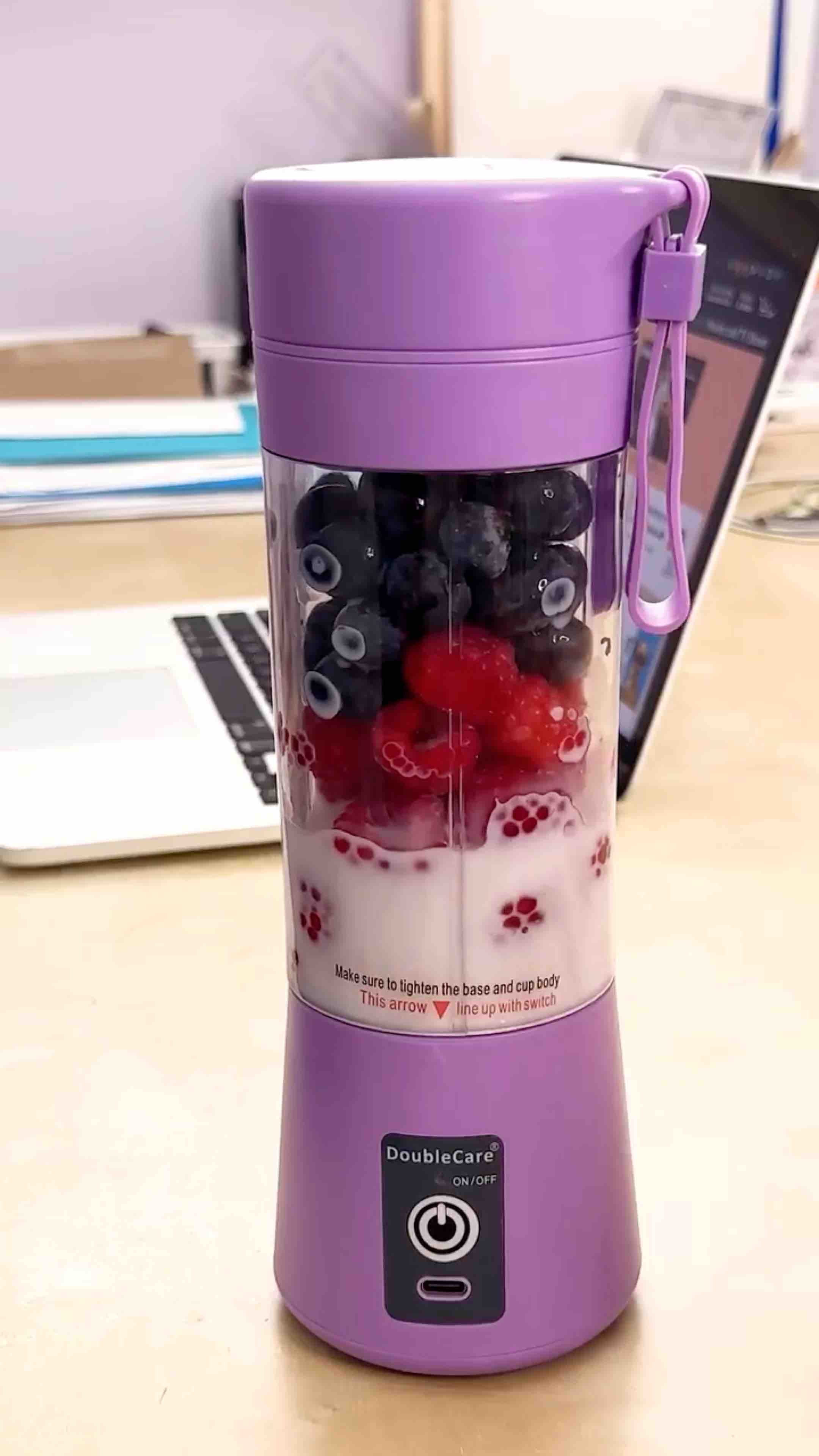 NEXT TAG USB Chargeable Juicer Blender 6 Blades – 380ml Portable ...