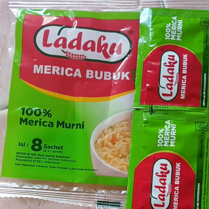 Ladaku merica bubuk isi 8 sachet (8 × 1 gram) 100% merica murni ...