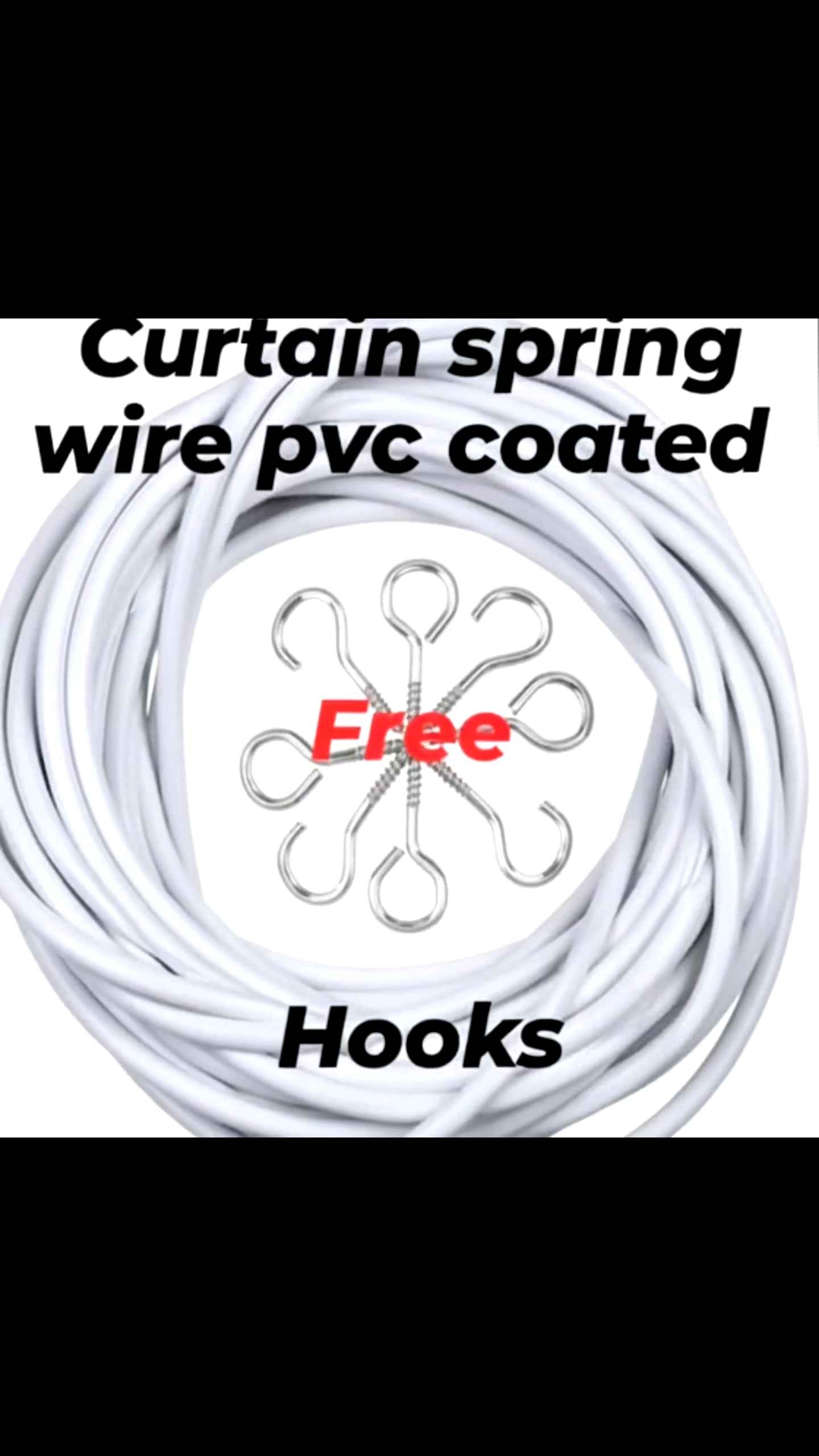 curtain spring wire pvc coated,parda spring, curtain spring wire pvc ...