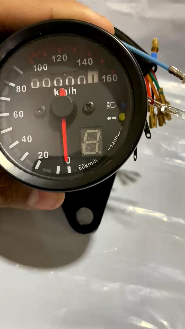 Motorbike Speedo Meter LED Round shape | Daraz.pk