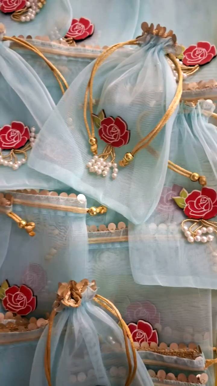 Elegant Nikah Bid Pouch for Weddings – Premium Nikah Bids, Nikah Bidh ...