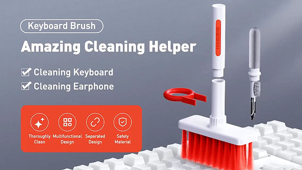 5 in 1 Keyboard Cleaning Brush Earphones & Earbuds Dust Remover With ...