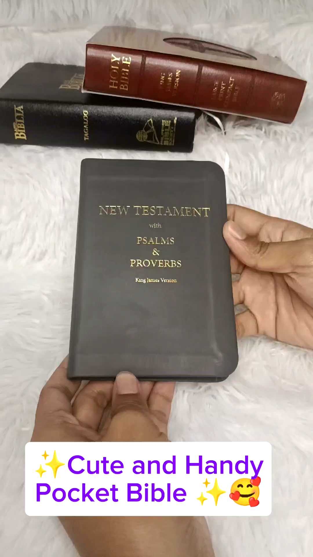 POCKET SIZE / HANDY KJV HOLY BIBLE, NEW TESTAMENT WITH PSALMS ...