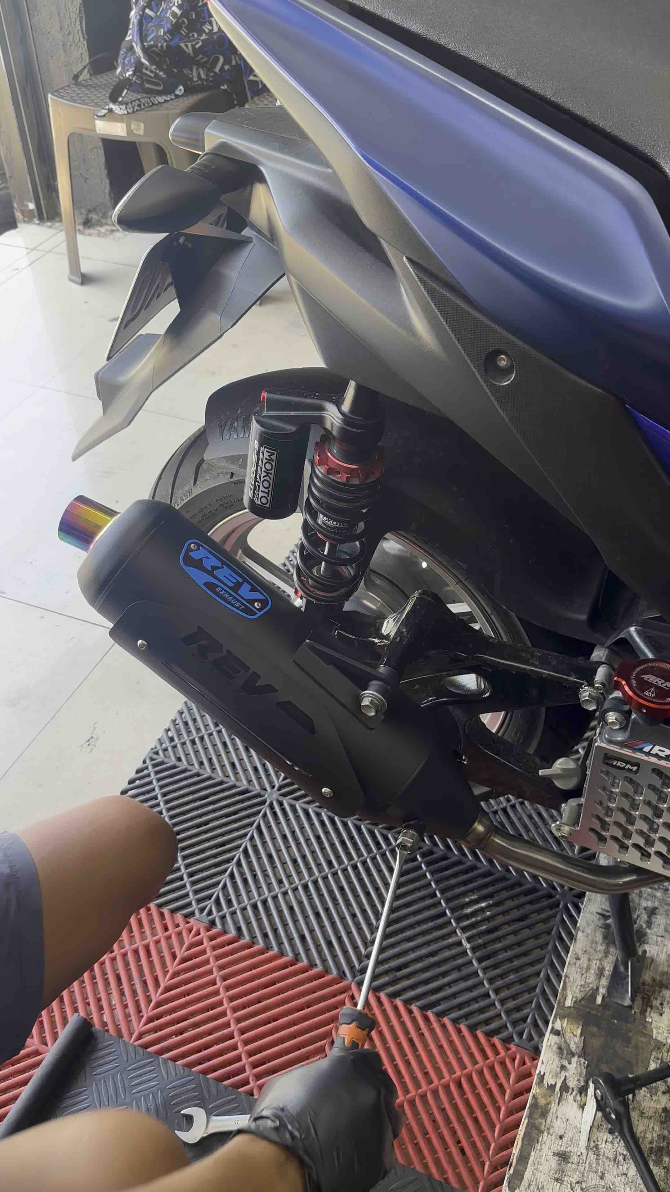 REV EXHAUST POWER PIPE CLICK125-150G CLICK160 M3 SPORTY SOULTY BEAT/fi ...