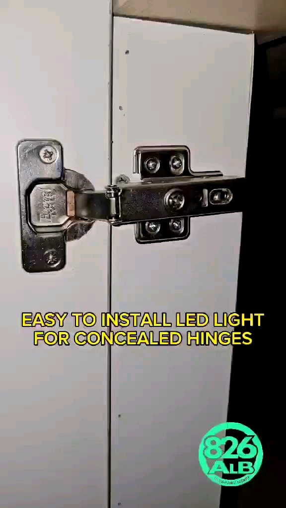 Led Lights for Cabinet Concealed Hinges with 23A 12V Battery - White ...