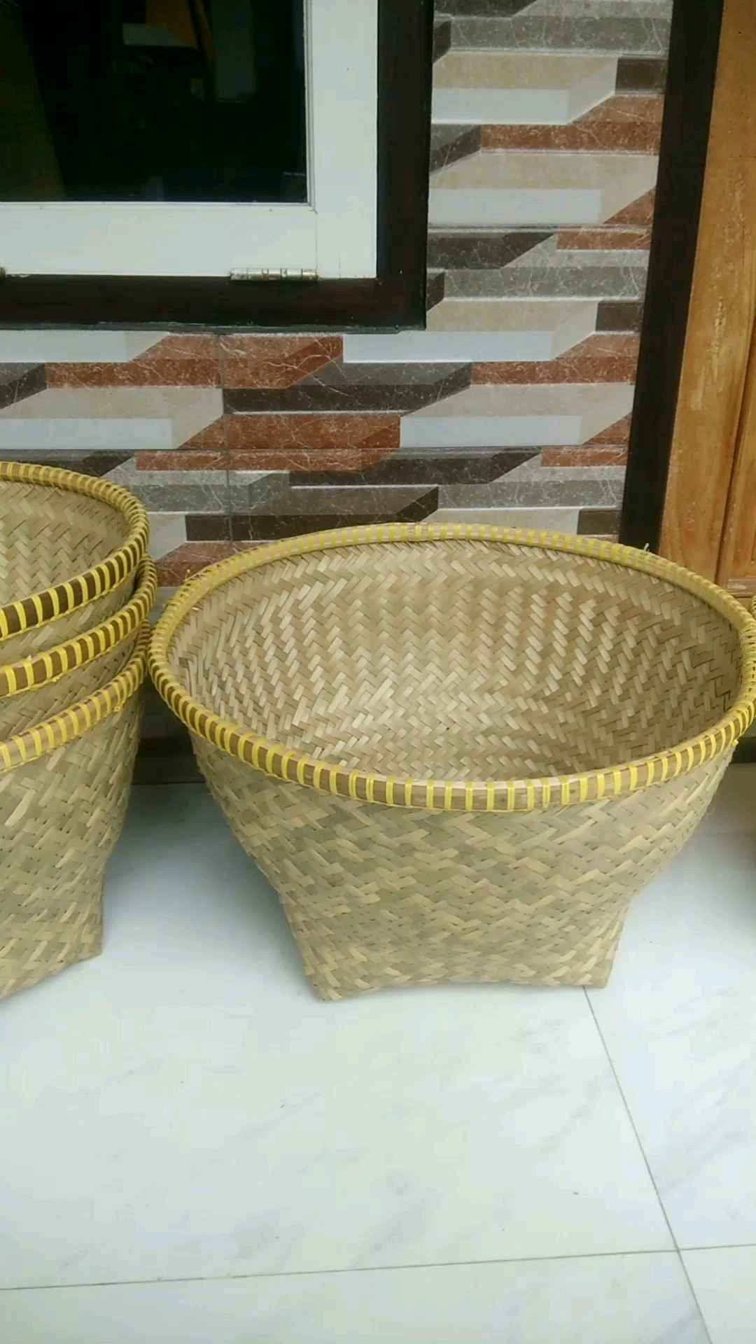 Bakul Nasi Anyaman Bambu Tidak Pakai Kaki/Soko Diameter 40 cm | Lazada ...