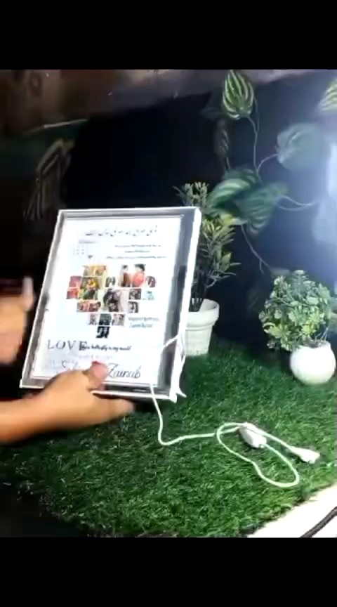 Fancy LED Magic Mirror Photo Frame | Daraz.pk