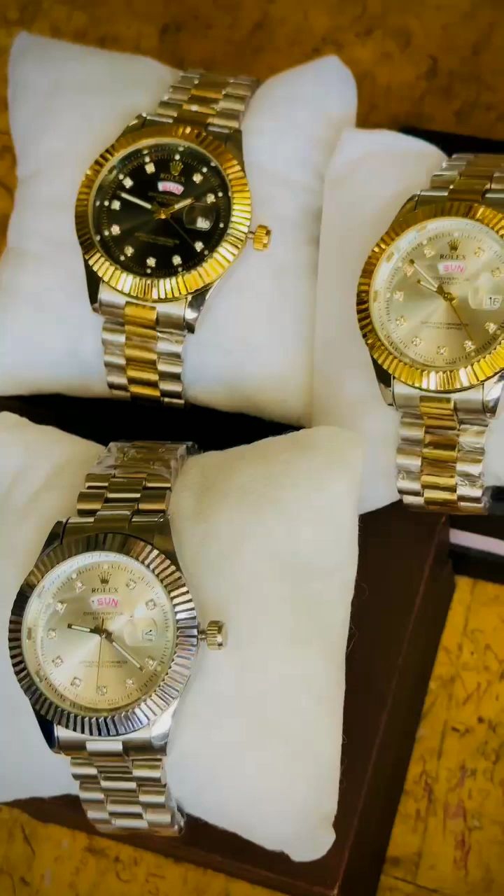 Rolex 1st Copy Luxury Men's Automatic Wrist Watch – Dual Tone Golden ...