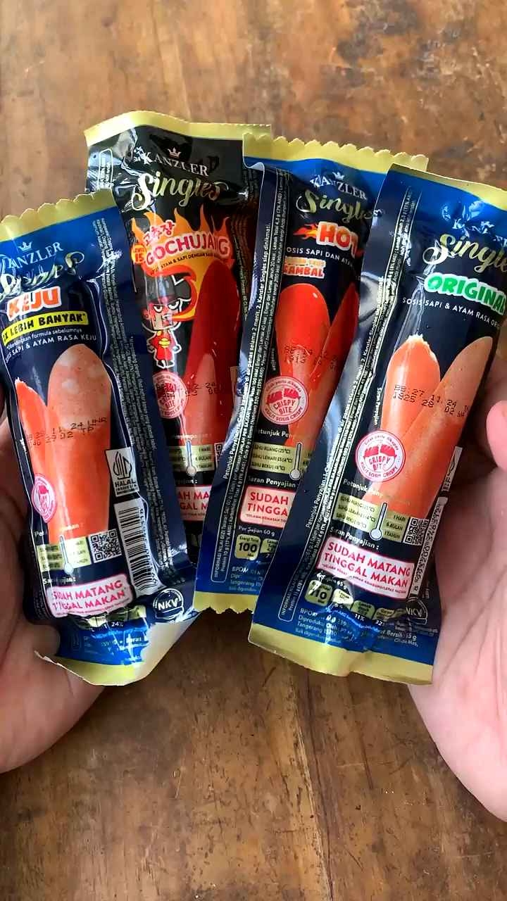 Sosis Kanzler Singles 1BOX 12PCS Keju / Original / Hot / Gochujang ...