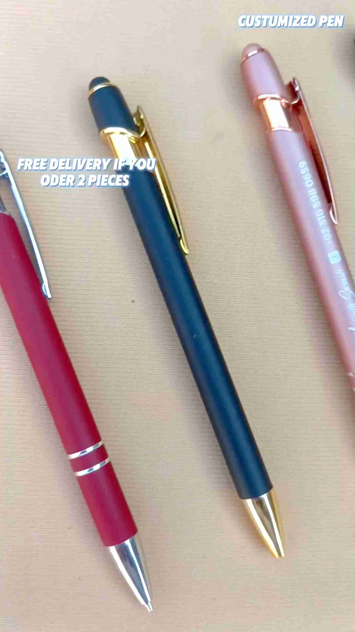 Customized black pen apna name lakhaway pen ka uper your name print in ...