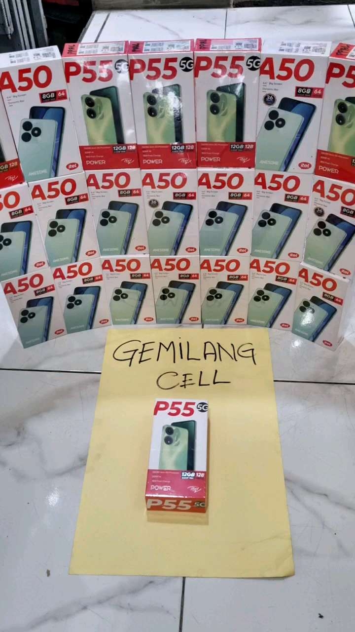 infinix-itel P55 5G RAM 12GB+128GB camera 50MP.ORIGINAL Garansi Resmi ...