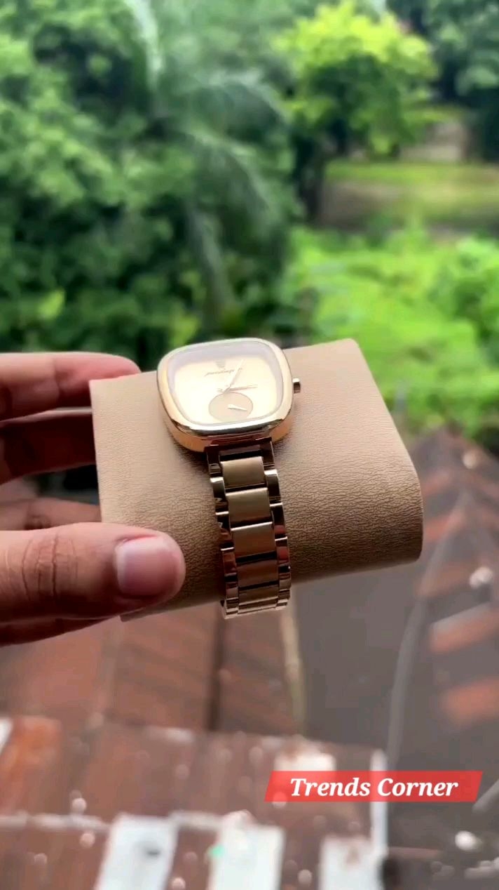 Poedagar 783 Luxury Rose Gold Ladies Watch – Elegant Square Dial ...