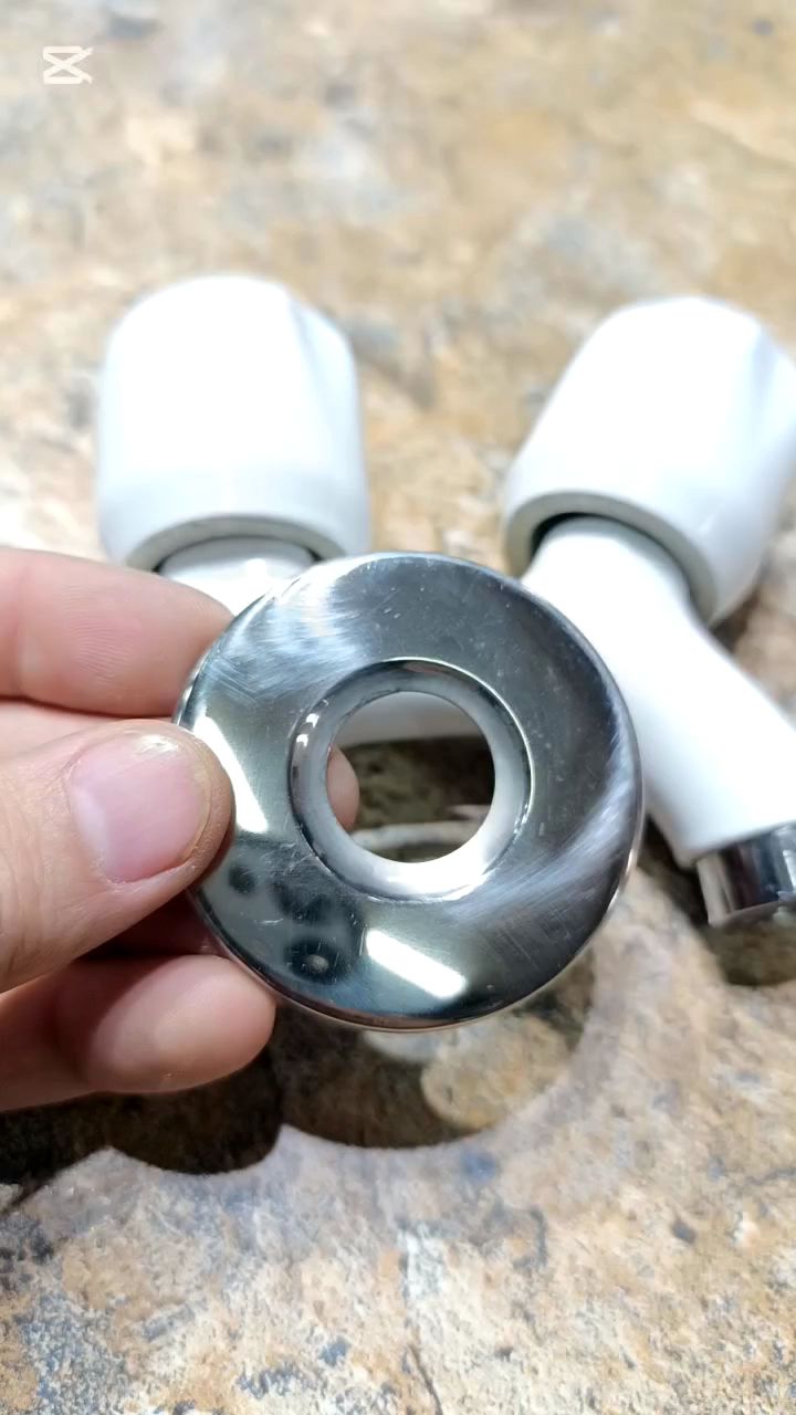 ORIGINAL BRASS Double Bib Cock with Steel Sheet Head/ Double toti ...