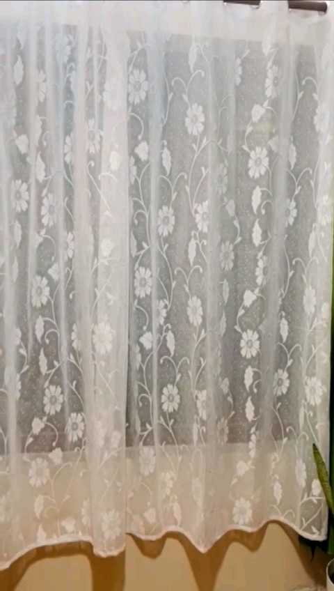 Self Embossed Net Curtain - 1 Pc (5 X 7). ft (100% Original) | Daraz.com.np