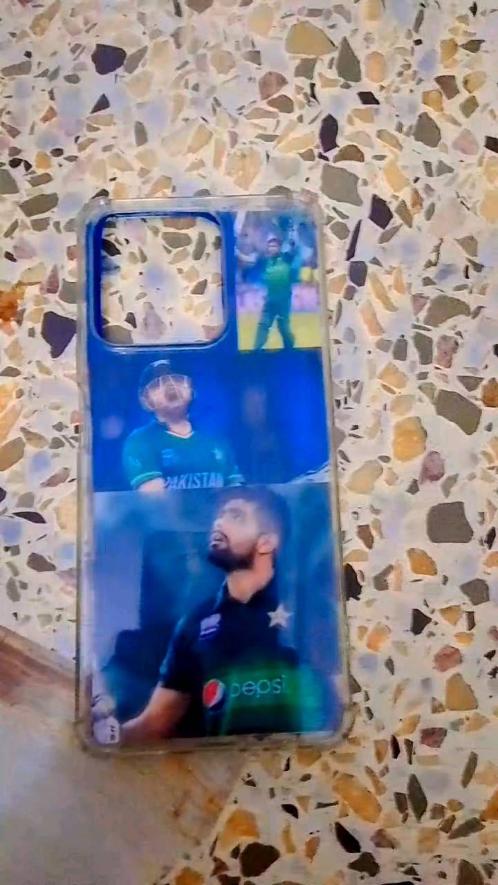 Transparent Mobile Cover Printed Paper Of Babar Azam For Realme Note 50 ...
