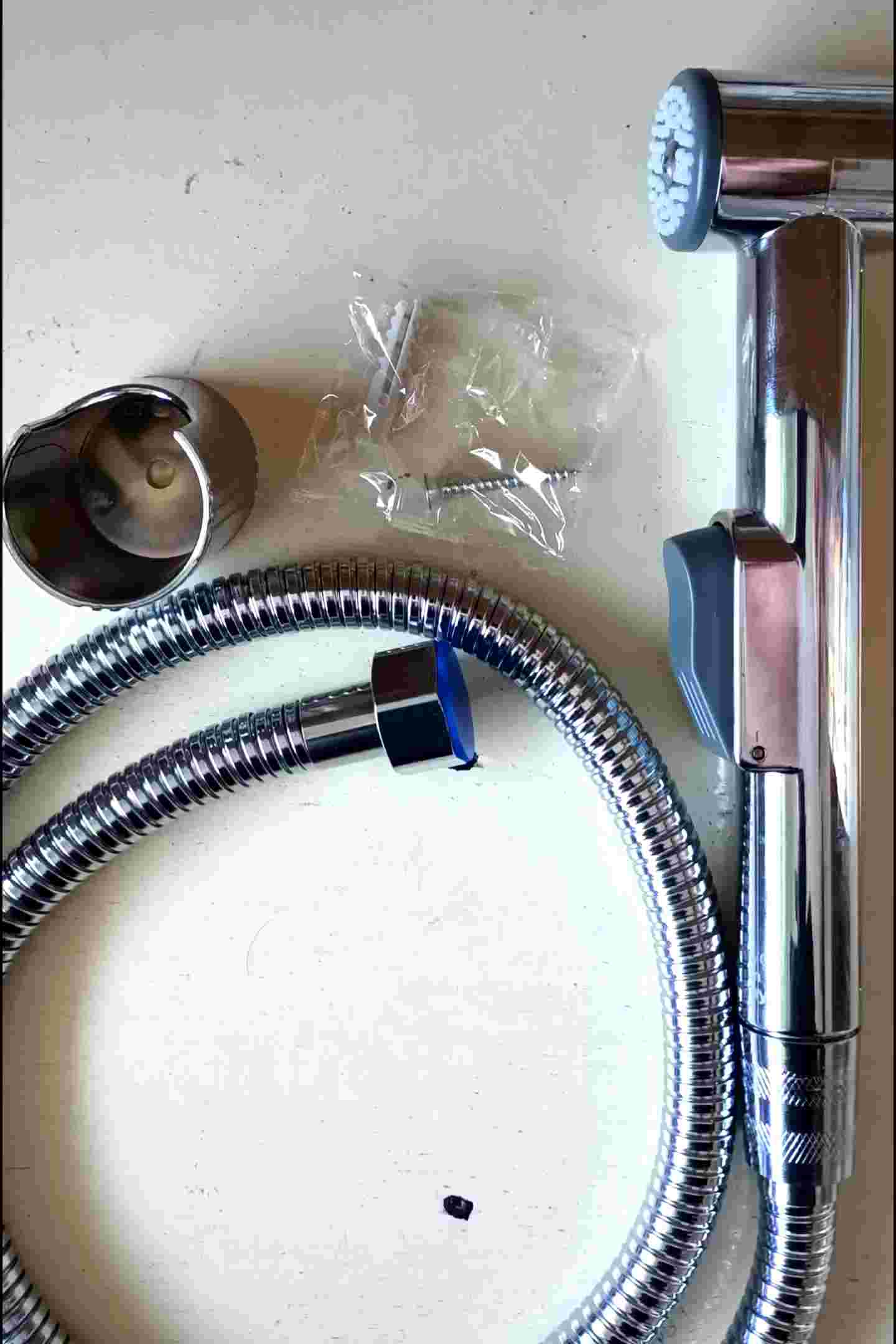 High-Pressure Bidet Muslim Shower Set | 🚿 1M Stainless Steel Hose (EPDM ...