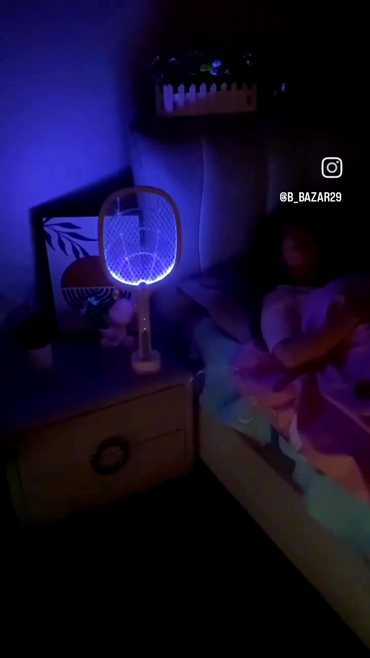 Electric Mosquito Killer Racket - with 2 In 1 LED Flash Light ...