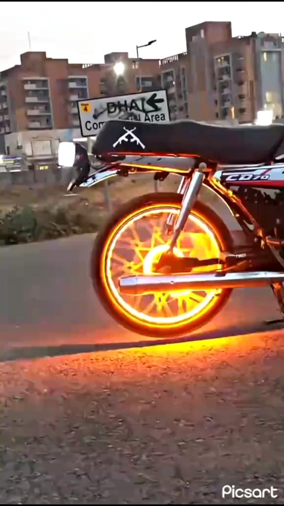 "Premium Multi-Color LED Rim & Hub Strip Light for All Bikes | Stylish ...
