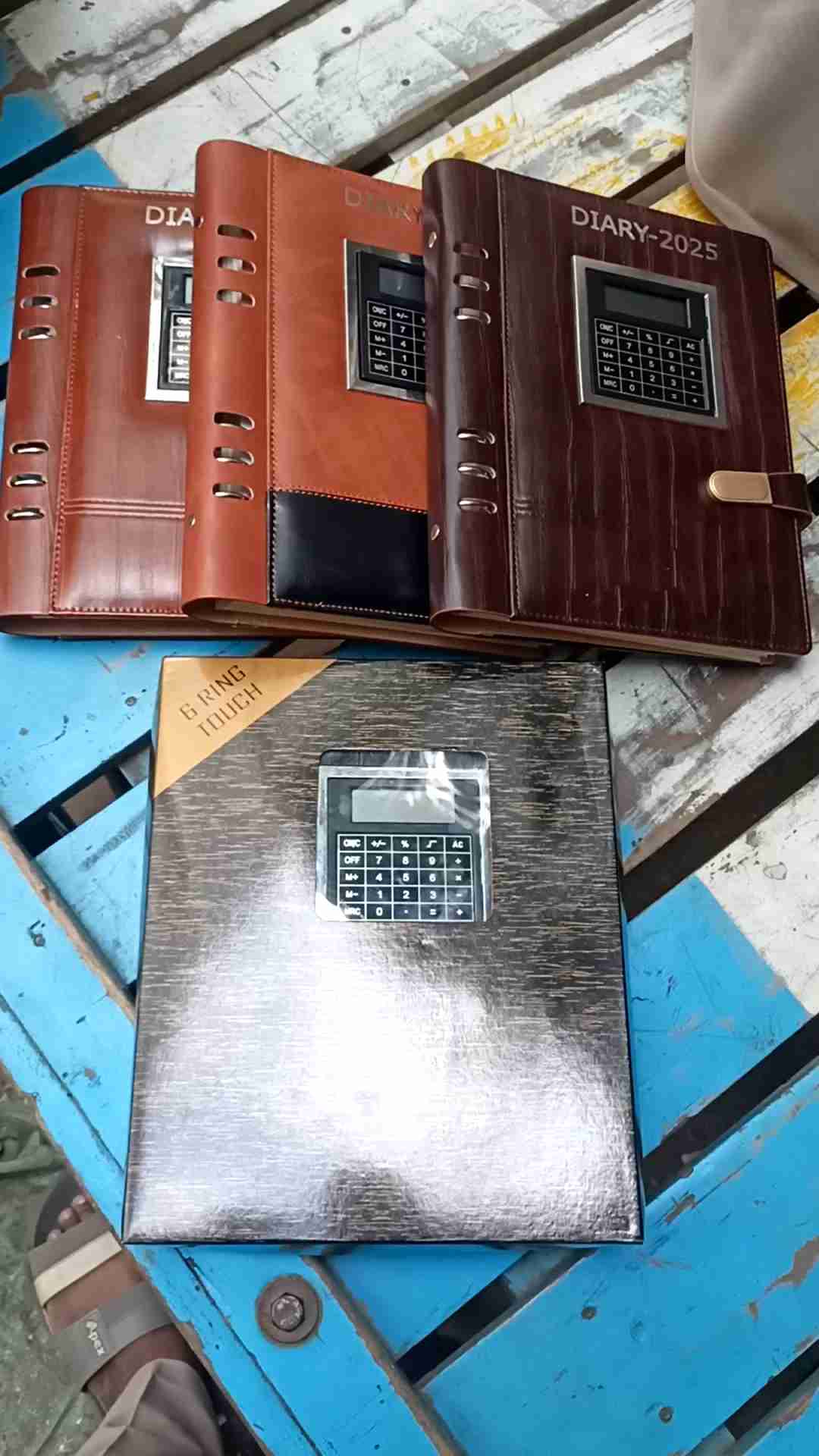 Screen Touch Calculator Diary 6 Ring with pen and box | Daraz.com.bd
