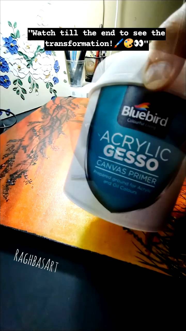 Bluebird Acrylic Gesso 150gm – White Gesso Primer for Canvas ...