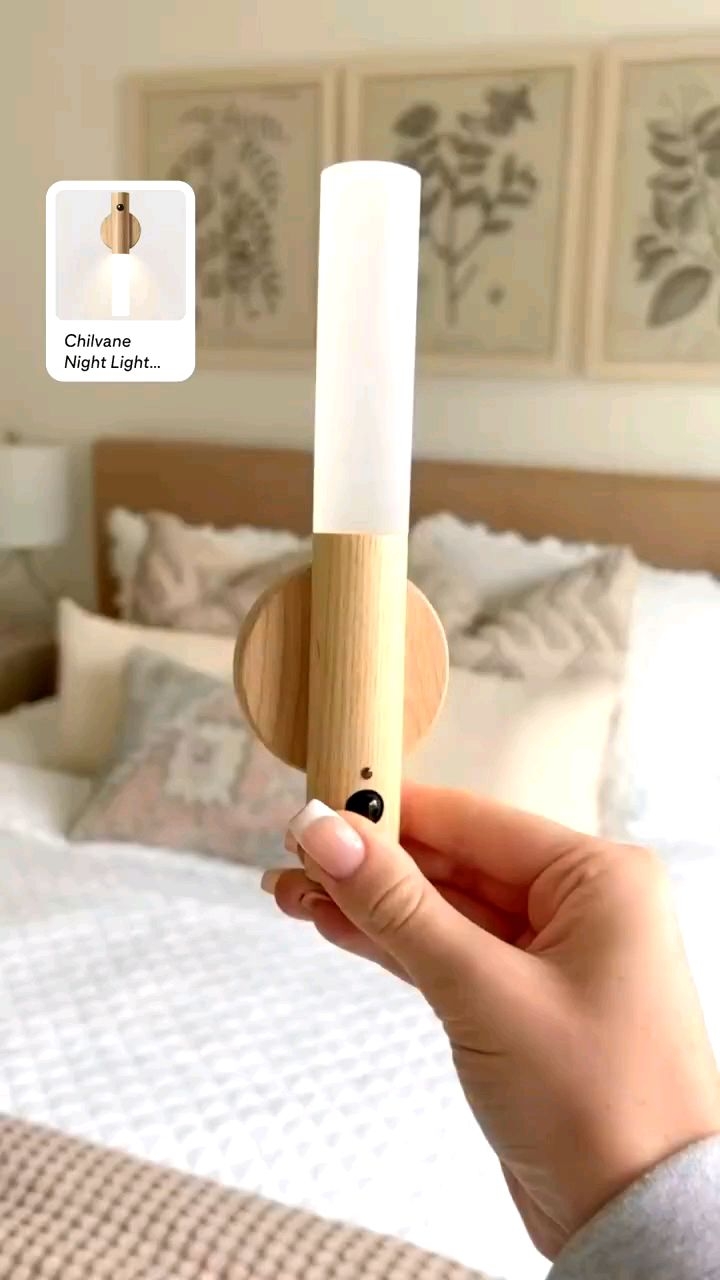 Motion Sensor Night Light Magnetic Wireless Smart LED Wall Lamp ...
