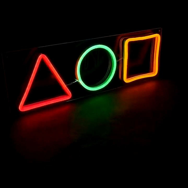 Ultimate PlayStation Icons LED Neon Sign |Premium Gaming Room Decor ...