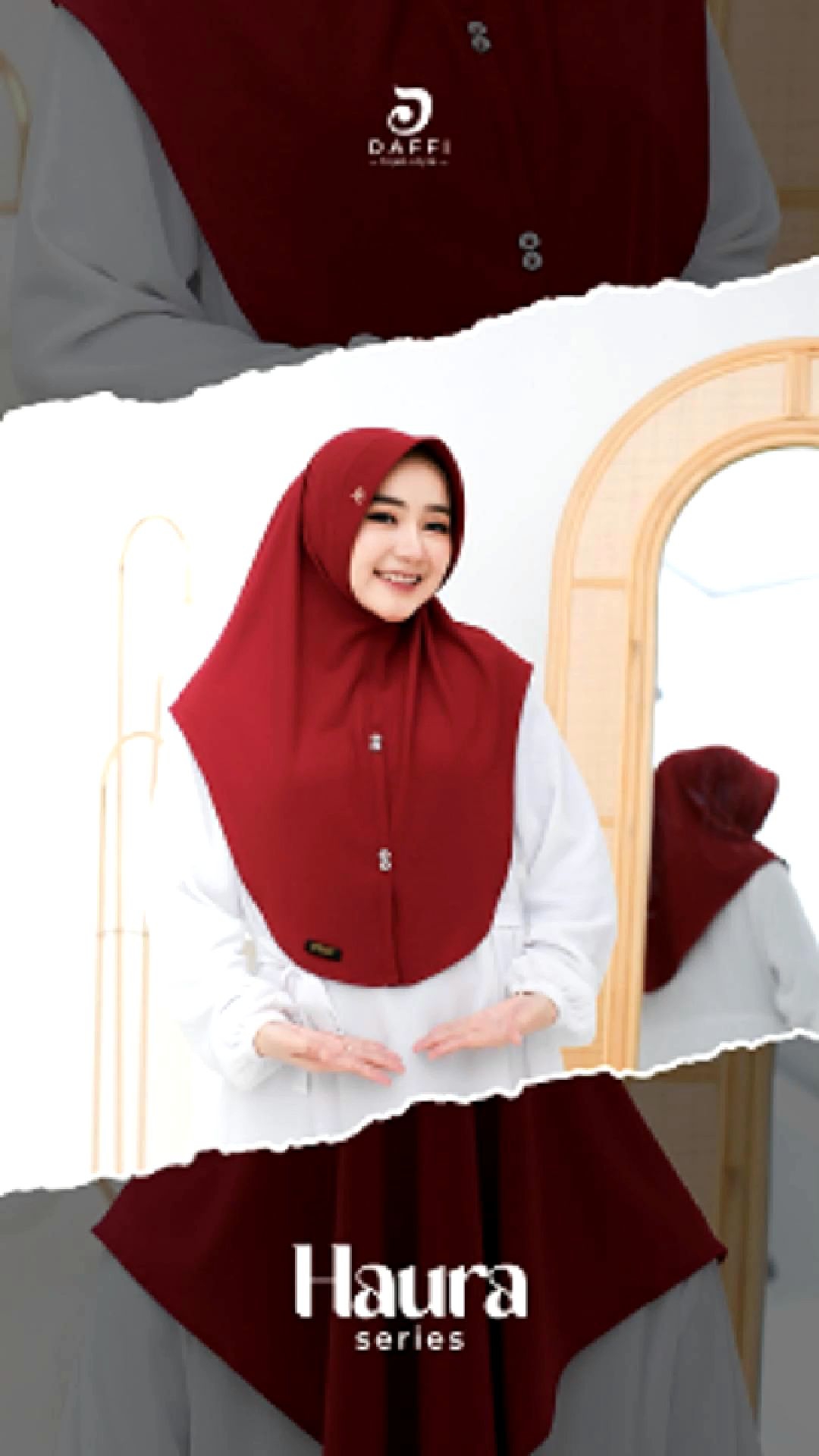 Daffi Hijab Haura L Jilbab Instan Ped Jersey Terbaru Simple 2025 ...