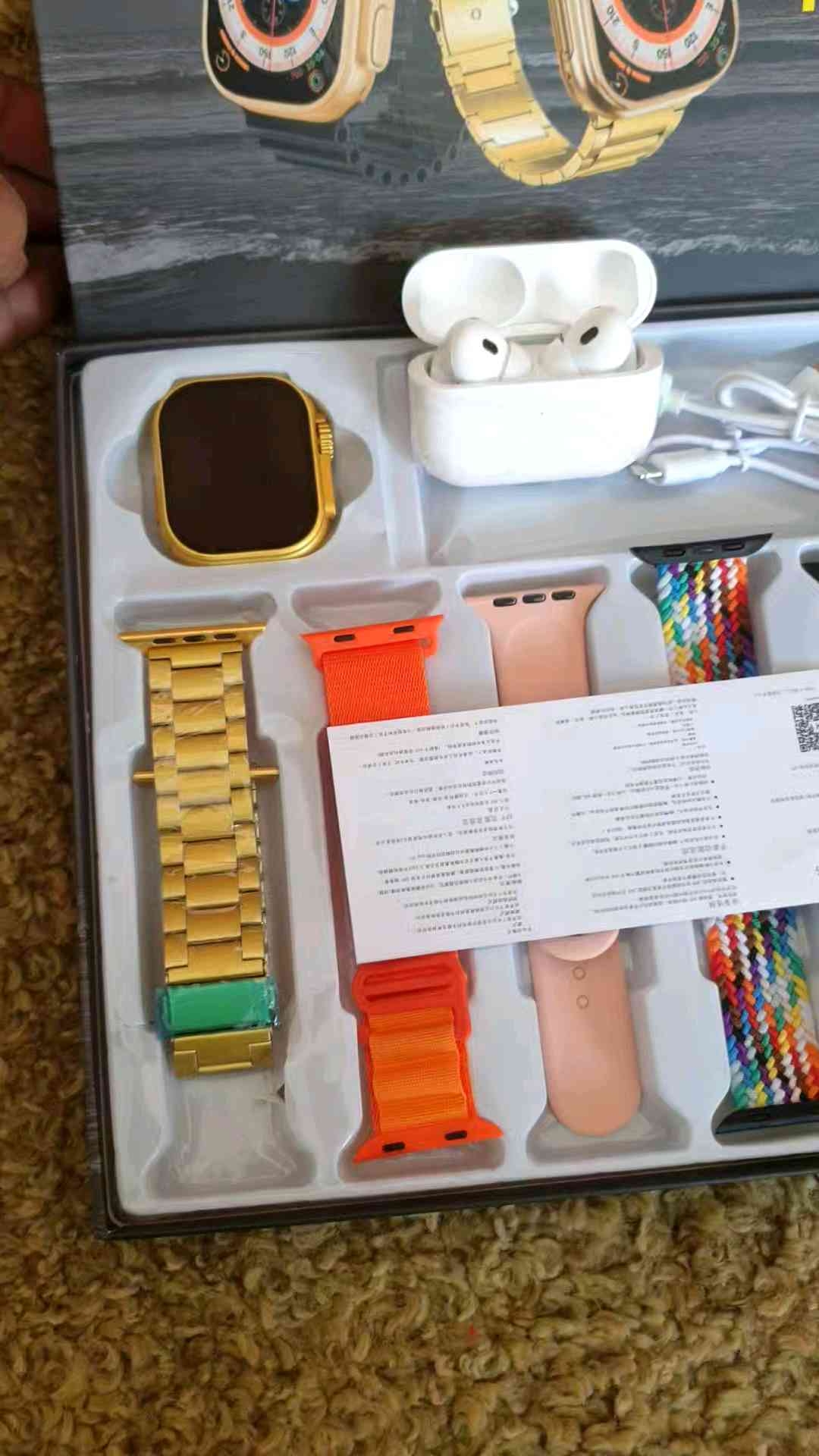 H20 Ultra Smartwatch 10 in 1 Ultra Smart Watch With (7 Straps ...