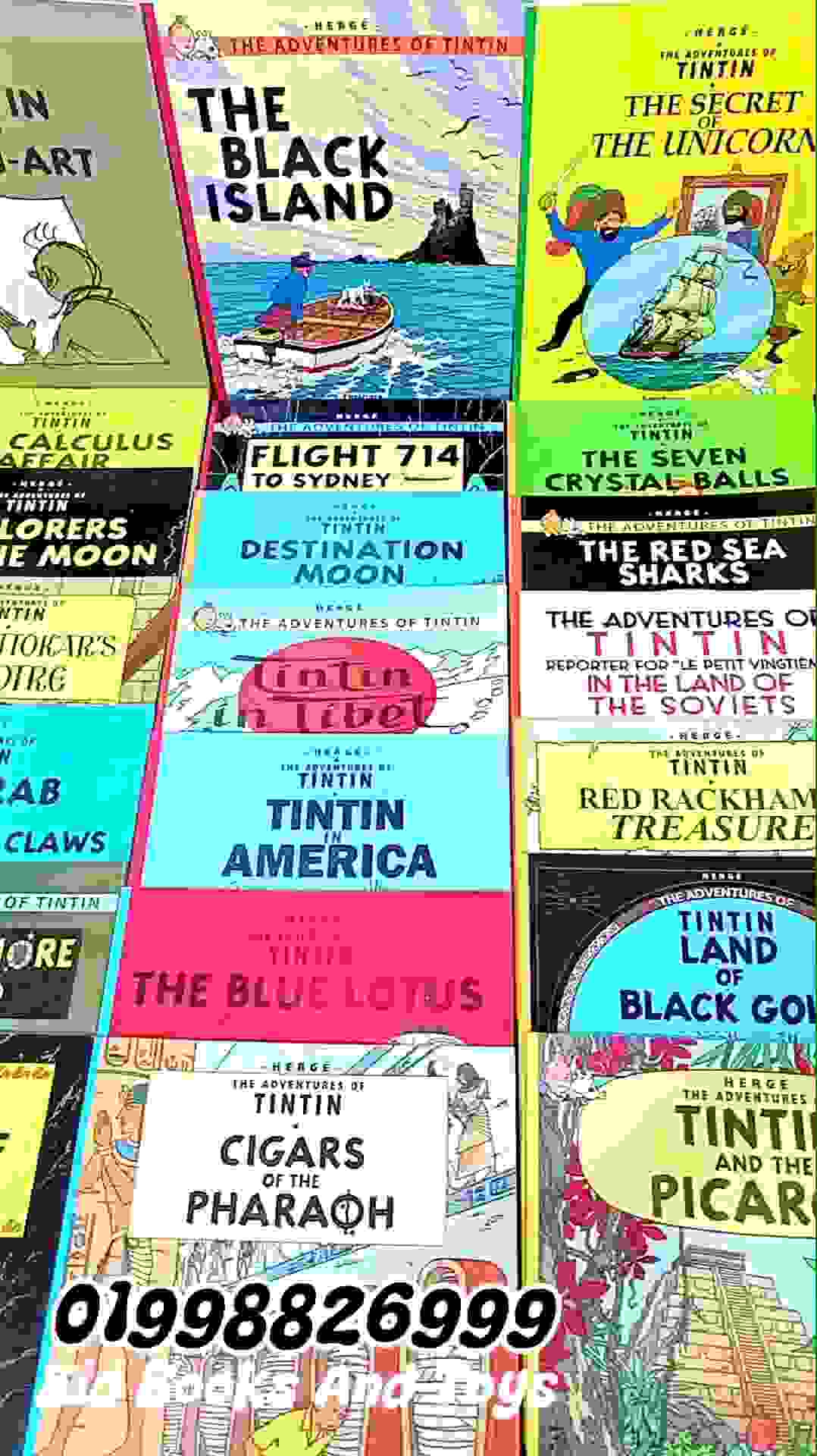 adventure of Tintin English version 25 books set available | Daraz.com.bd