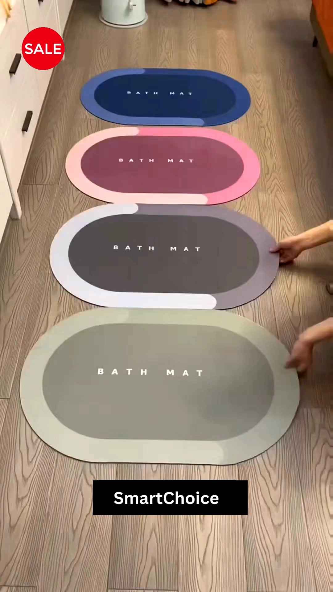 Ultra Absorbent Non-Slip Bathroom Mat - Quick Drying Water-Soak Rug for ...