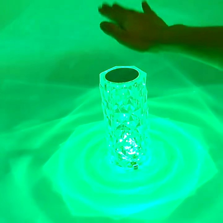 Crystal Lamp Rose Light Diamond Lamp 16 Colors with Touch Control USB ...