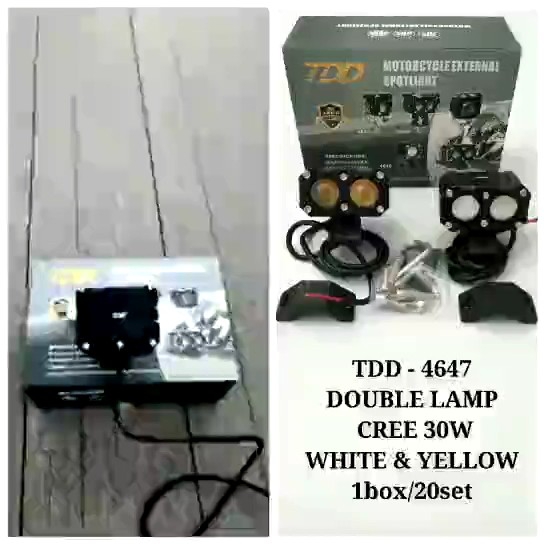 TDD 4647 [1PAIR] 30WATTS DOUBLE EYE LED LAMP ALL WEATHER MINI DRIVING ...
