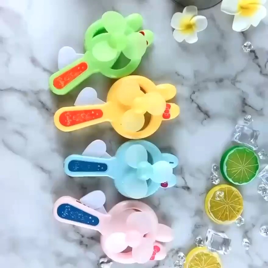 Cute Cartoon Hand Pressure Fan – Portable Handheld Squeeze Fan for Kids ...