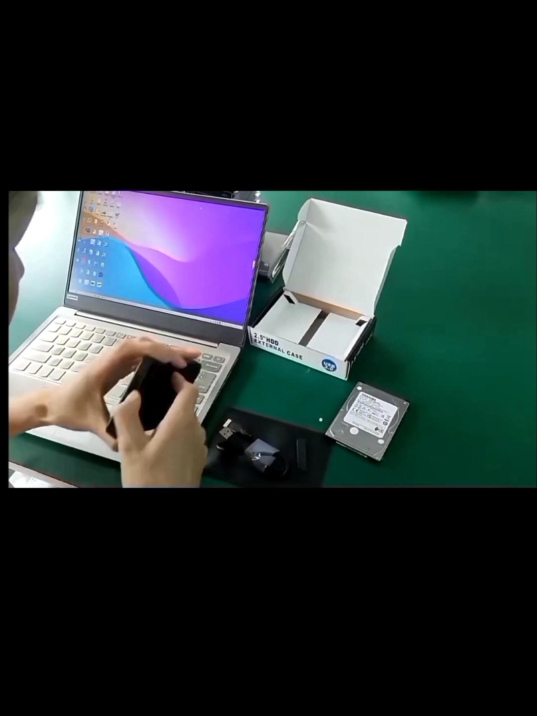 USB 2.0 Hard Drive Enclosure 2.5 inch sata max supported Windows Macos ...