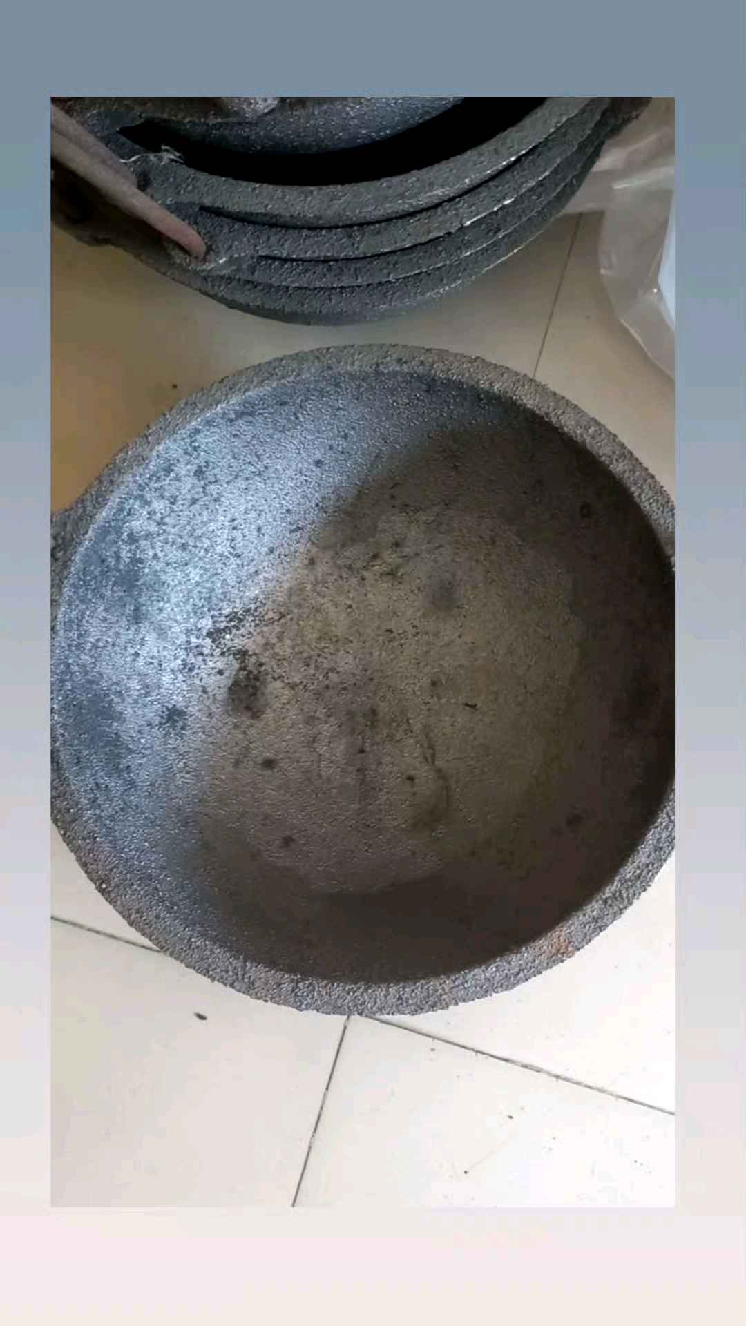 Matay Kadai (Cast Iron Traditionnal kadai)D: 8inch/H:3inch/W:1.290gm ...