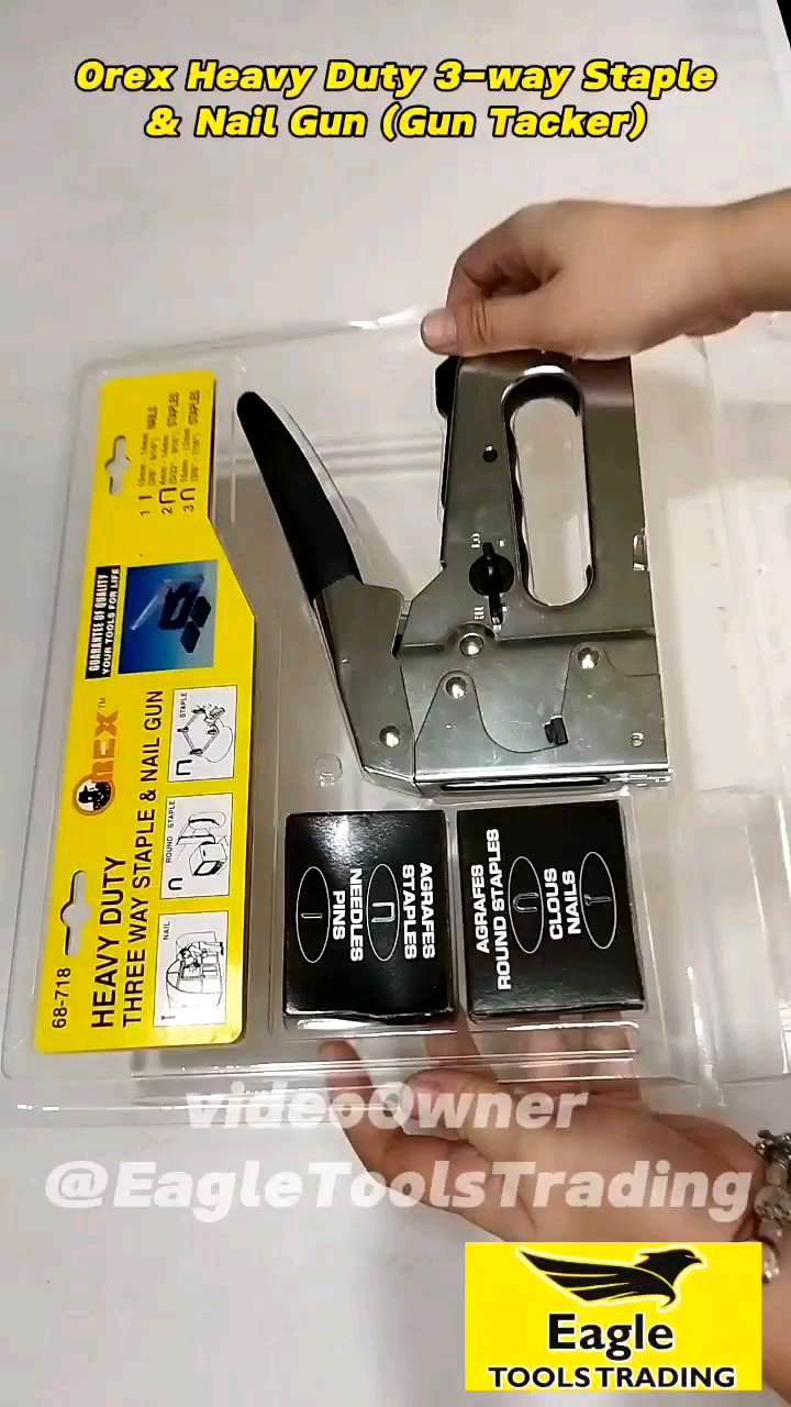 Orex Heavy Duty 3-way Staple & Nail Gun (Gun Tacker) | Lazada PH