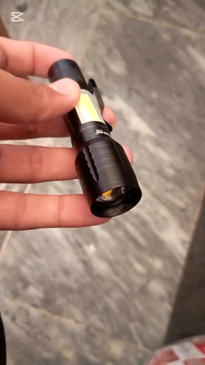 Powerful mini Led Flash lights Cob+XRE Built in battery rechargeable ...