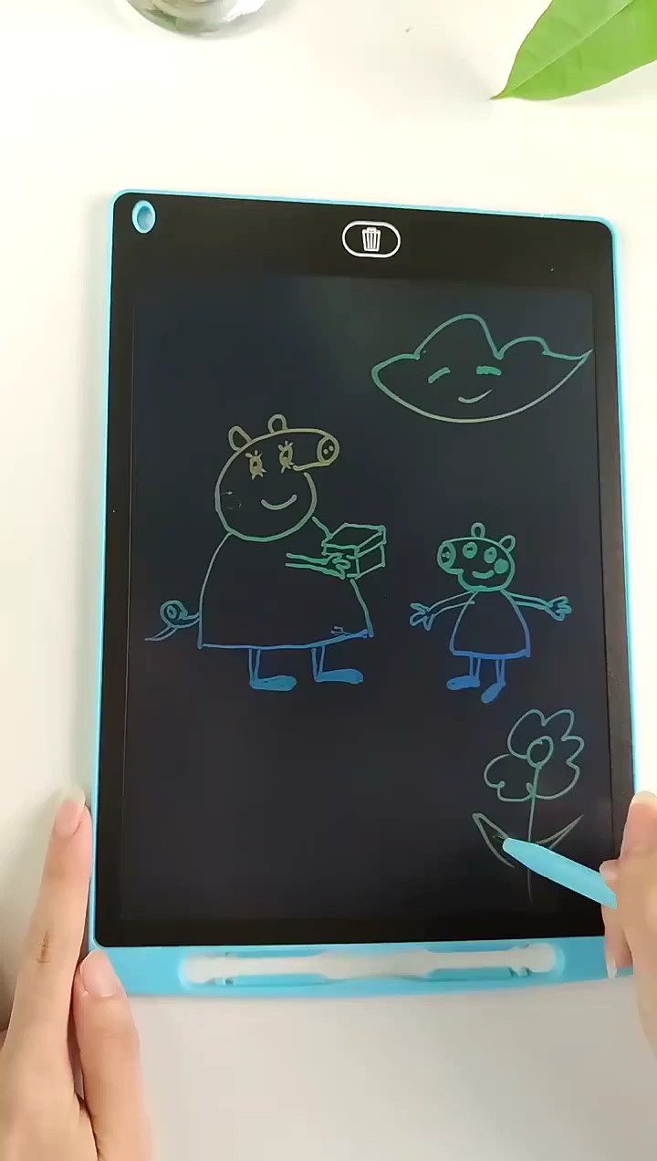 Kids LCD Writing Tablet/Pad – 10/12-Inch Drawing Board, Multicolor ...