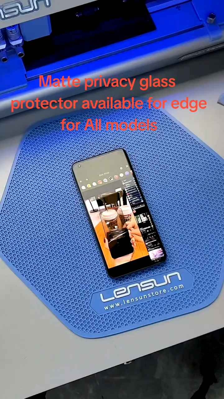 Vivo V30 Front Matte privacy glass sheets protector 100% finger print ...