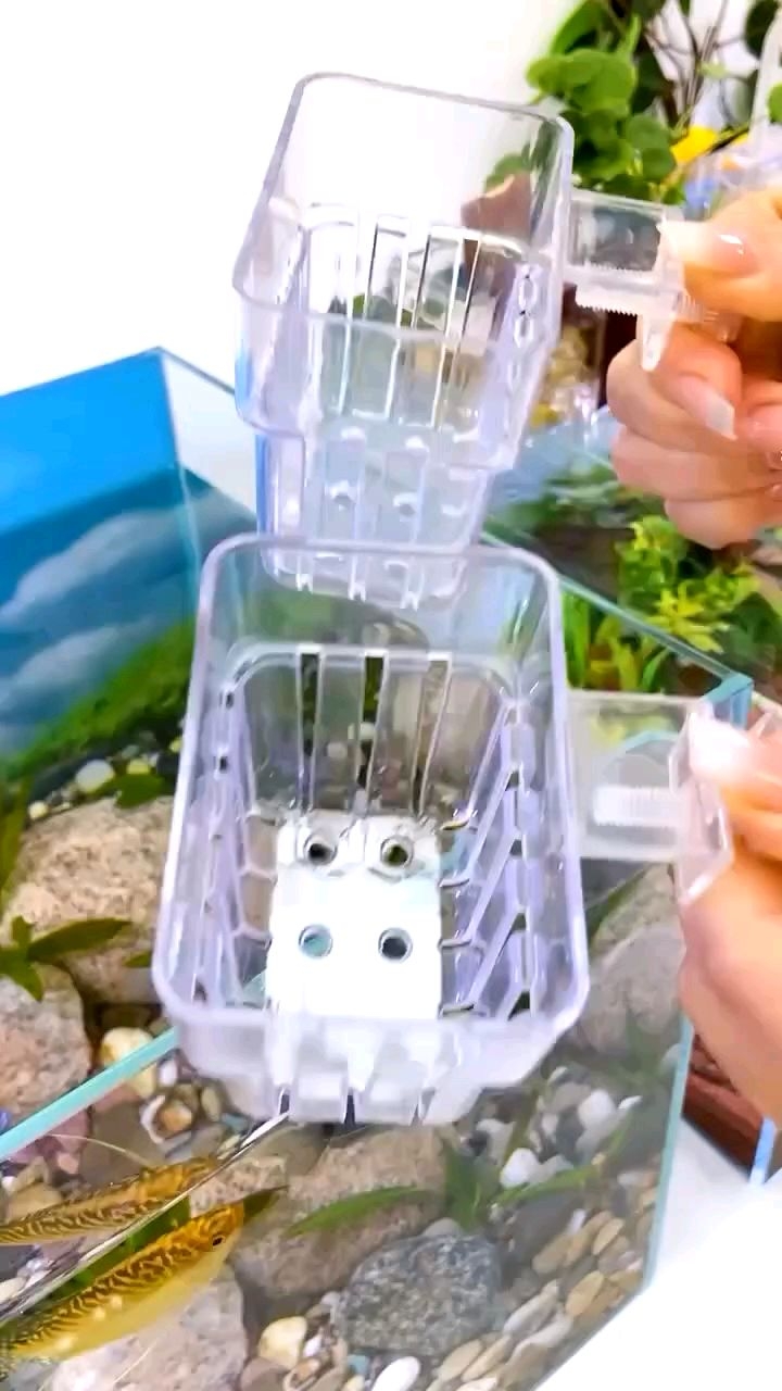 Aquarium Planting Basket Hydroponic Support Hangable Fish Tank Water ...