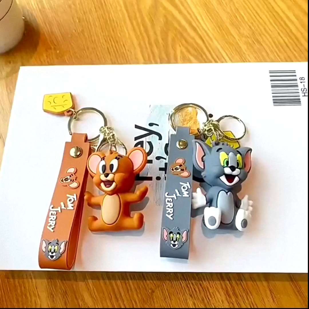 keychain cartoon carachter tom& jerry for cars / bikes - kids (girls ...