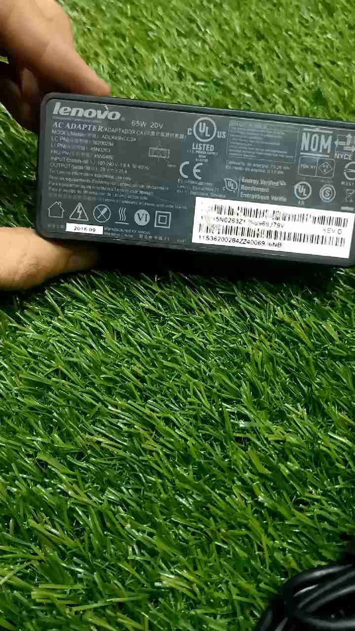 Lenovo 65W Original Square Pin Laptop Charger – Fast Charging Power ...