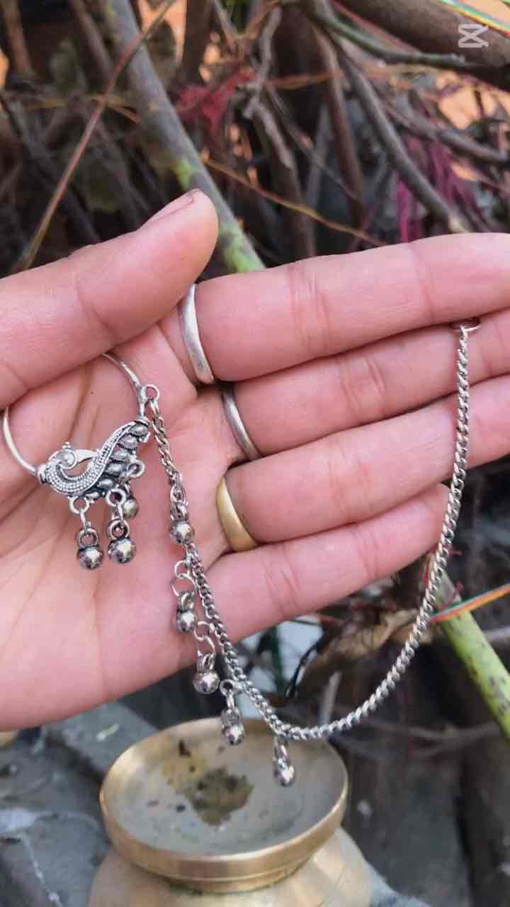 Jewels Of Nepal Oxidized Nose Pin /Nathi For Women | Daraz.com.np