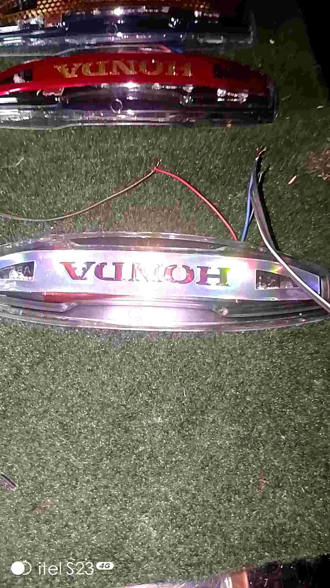 new model front monogram 2024 Honda led light with 2 coler red blue ...