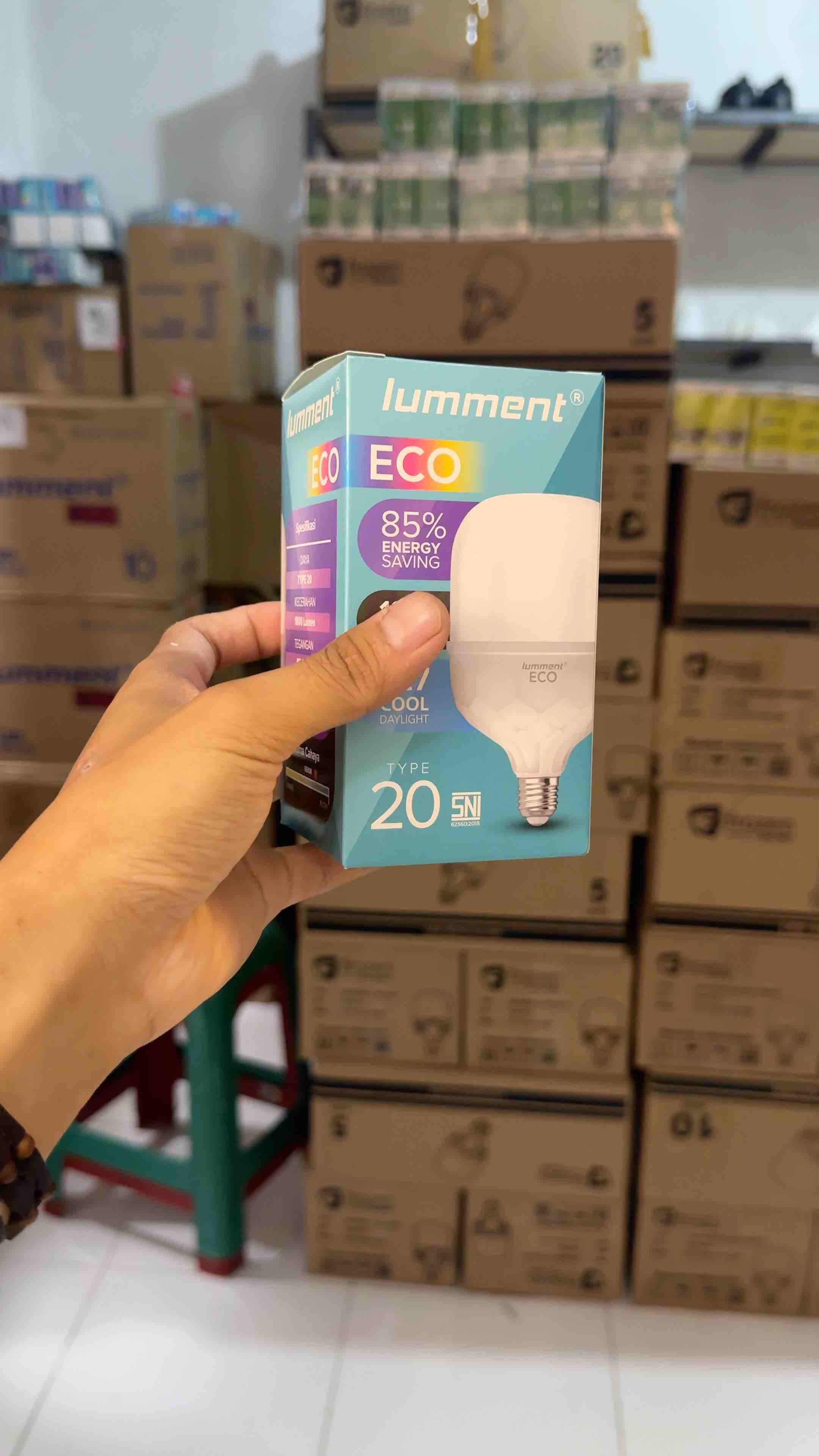 Lampu Bohlam LED lumment ECO 20 Watt 30w 40w Cahaya putih | Lazada ...