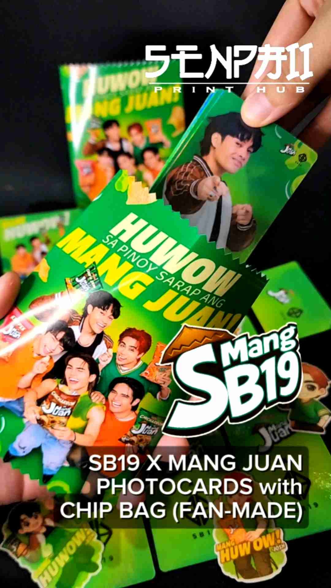 SB19 X MANG JUAN | FAN-MADE PHOTOCARDS with CHIP BAG | Lazada PH
