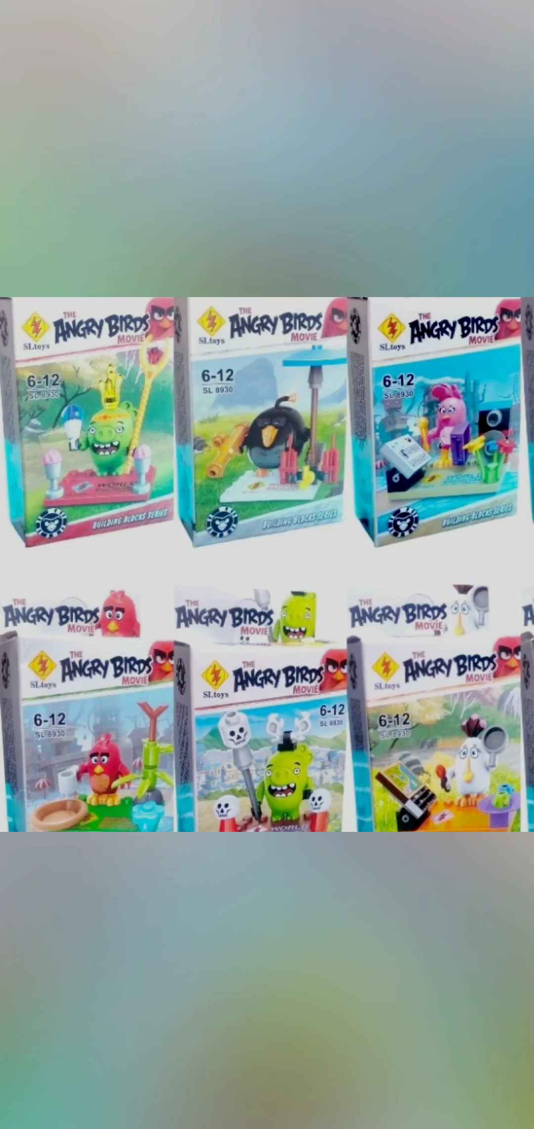 Mainan Anak Bongkar Pasang DIY Angry Bird Block Brick